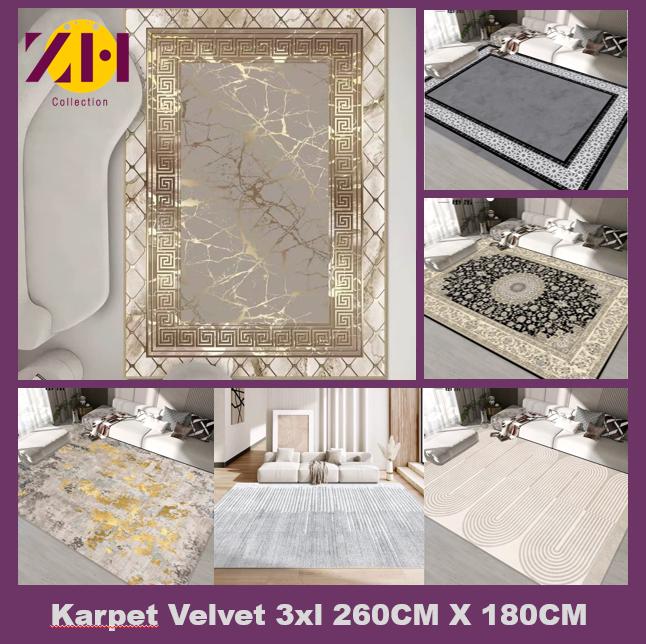 ZH Karpet Velvet 5D 260CM X 180CM 3XL Hall Big Size Carpet Rugs ...