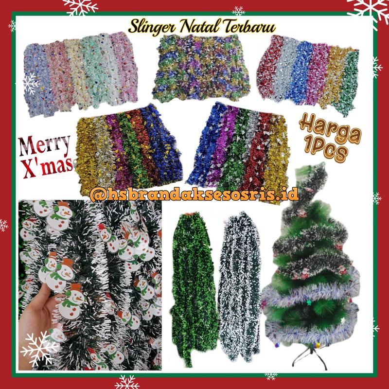 SLINGER NATAL TERBARU / SLINGER SALJU RAINBOW / SLINGER SANTA CLAUS ...