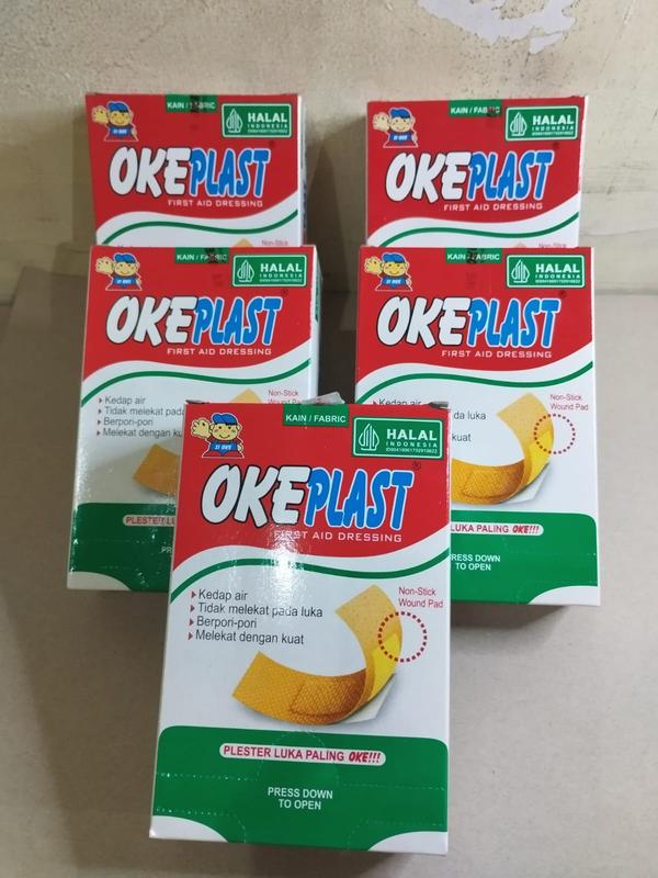 OKE PLAST Box / Plaster Luka Kedap Air 100 Strip Okeplast 100 pcs (1 ...