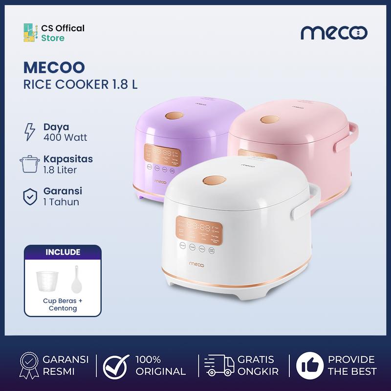 Mecoo Aesthetic Rice Cooker Low Carbo Low Sugar 400 Low Watt - Shop ...