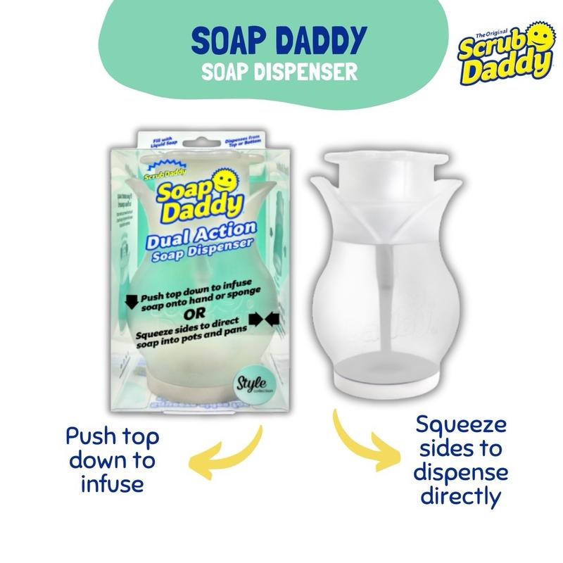 (Official MY) Soap Daddy Dual Dispenser Pump Soap Dispenser Scrub ...