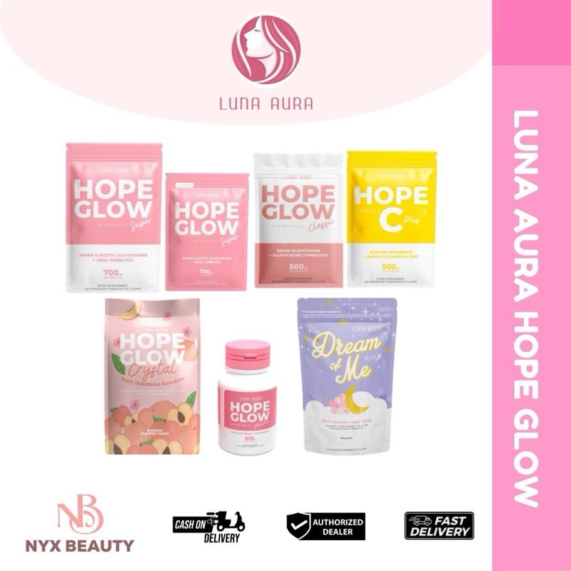 (R) Luna Aura Hope Glow Classic Glutathione Capsules Beauty Supplement ...