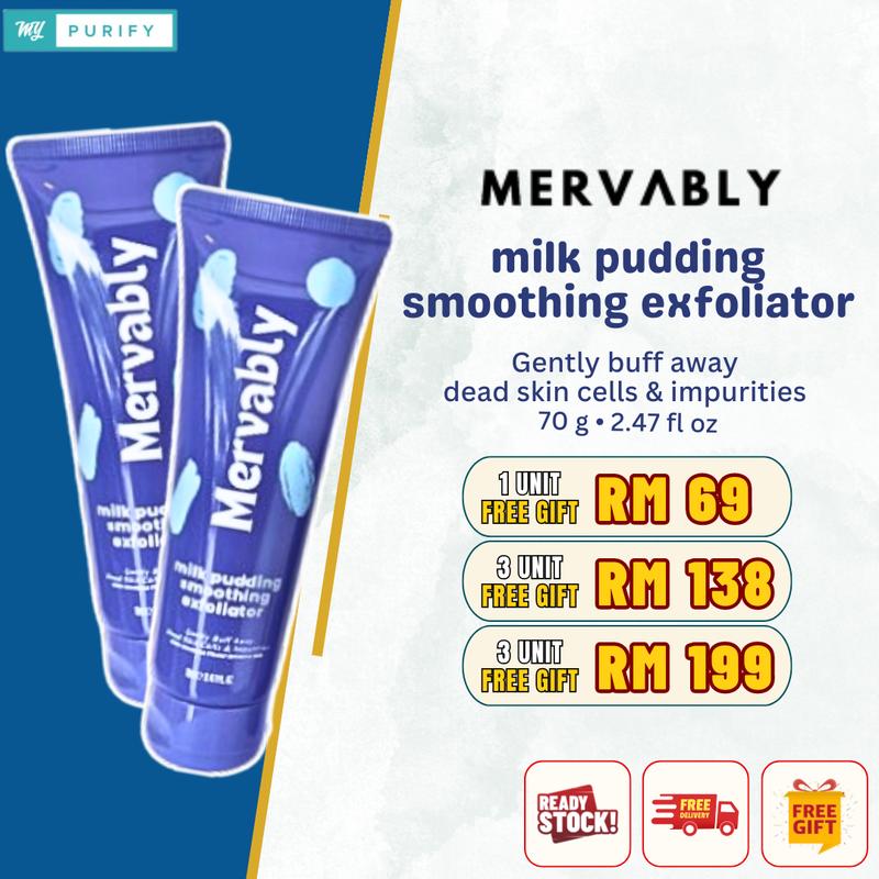 Mervably Milk Pudding Smoothing Exfoliator Scrub Whitehead Blackhead ...