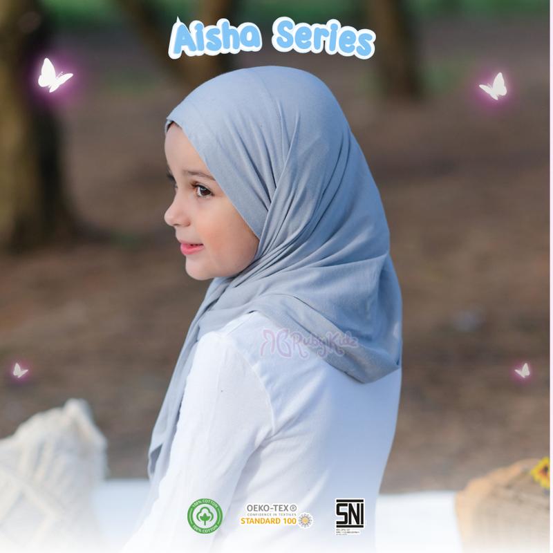 Qaira Jilbab Pasmina Instan Anak Perempuan Rayon Aisha Series - Shop | Tokopedia