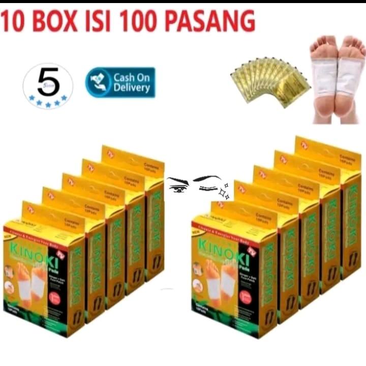 Grosiran Kosmetik PROMO Paket 10 Box Isi 100 pcs Kinoki Gold Detok Foot ...