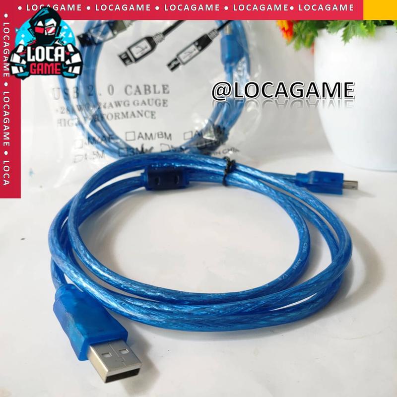 KABEL CAS CABLE CHARGER STICK STIK PS 3 WARNA BIRU POLOS - Shop | Tokopedia
