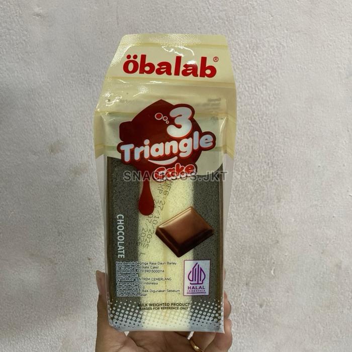 Jual OBALAB TRIANGLE CAKE BARLEY GRASS CAKE / STRAWBERRY CAKE ...