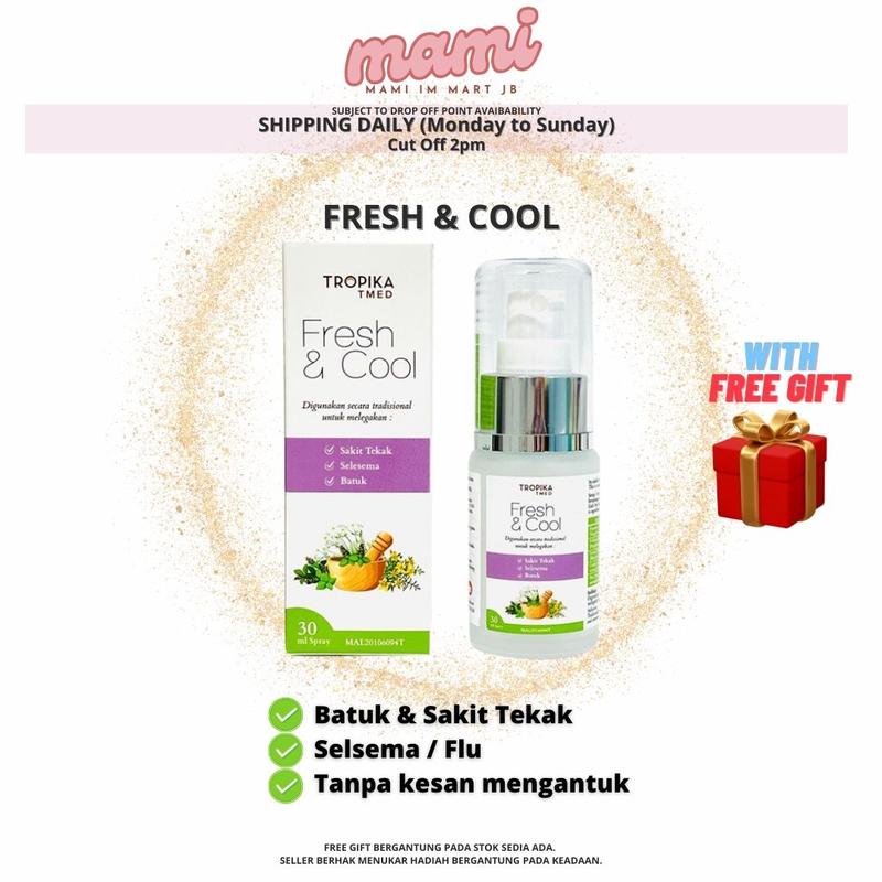 Fresh & Cool Tropika 30ml Spray Original Cengkih - TikTok Shop Malaysia
