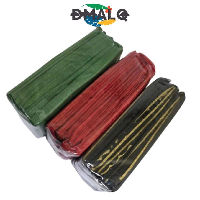 sabuk kain lipat tujuh warna hijau hitam dan merah - Shop | Tokopedia