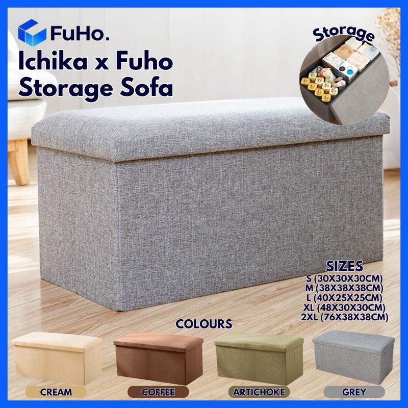 READY STOCK FuHo Ichika Foldable Fabric Stool | Storage Chai - TikTok ...