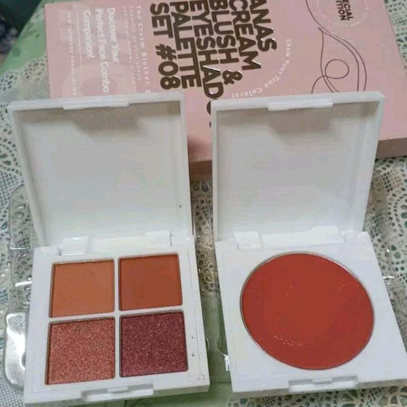 Anas Eyeshadow Palette & Anas Cream Blusher Set - TikTok Shop Malaysia