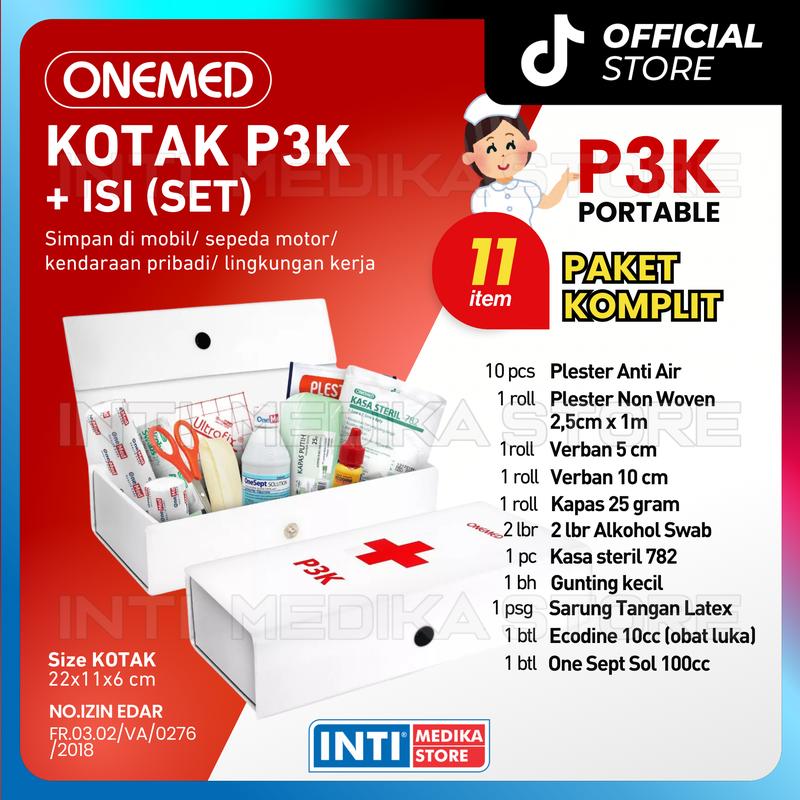 ONEMED - Kotak P3K Portable + Isi SET | Tas P3K Mobil Lengka - Shop ...