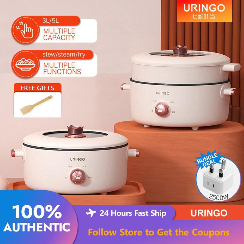 URINGO Multifunction Electric Cooker Ceramic Nonstick Coatin - TikTok ...