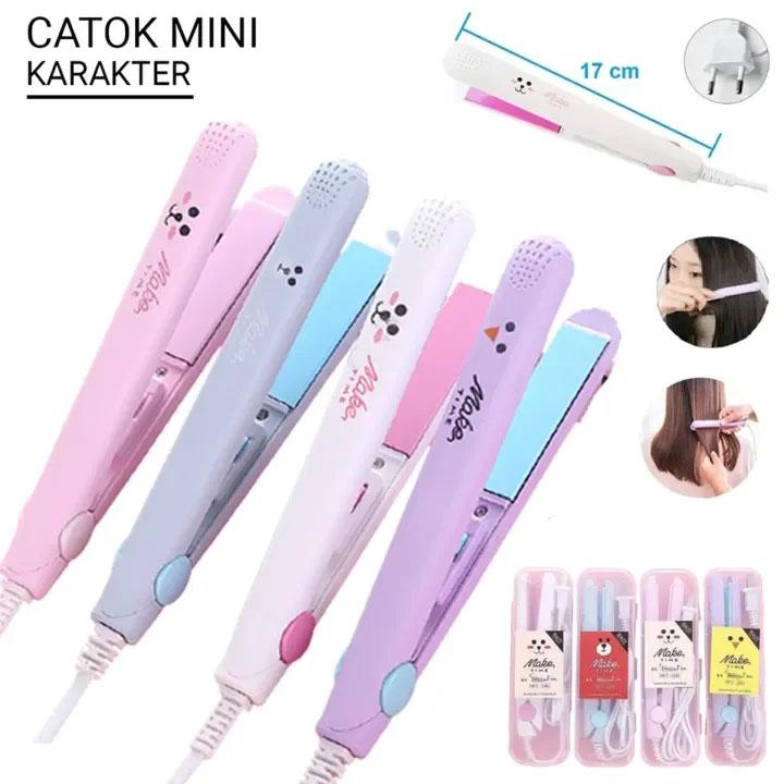 Catokan Mini Alat Catok Rambut Mini 2in1 Set Lurus dan Keriting - Shop ...