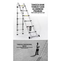 Promo 【Barang Ready 】Tangga Teleskopik Multifungsi Aluminium Portabel ...