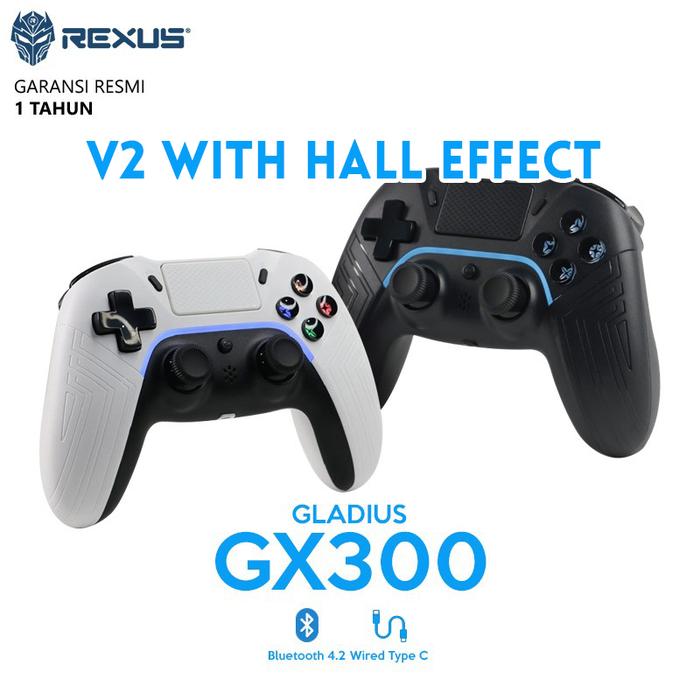 Jual Rexus Gladius GX300 V2 Hall Effect Dual Mode Gamepad Bluetooth ...