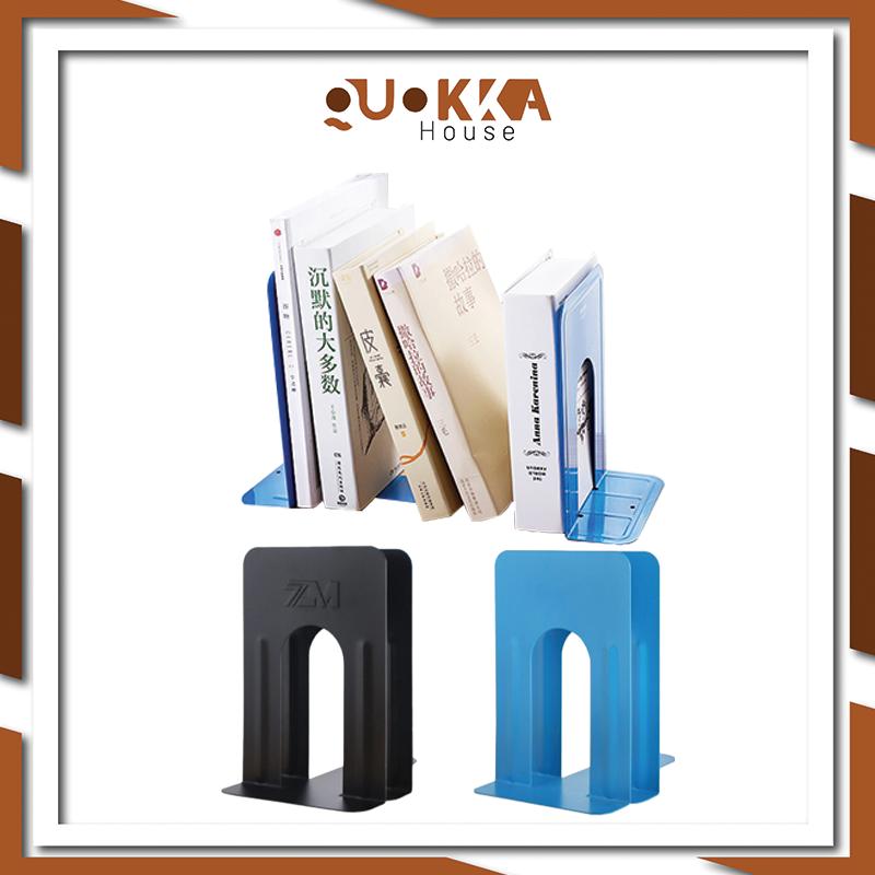 QUOKKA (2Pcs) ZM Metal Book Stand Book Divider Office Stationary ...