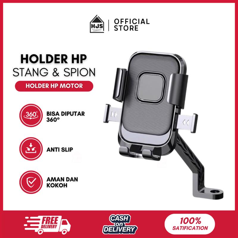 Holder HP Motor / Holder Motor Spion / Penyangga Handphone Sepeda ...