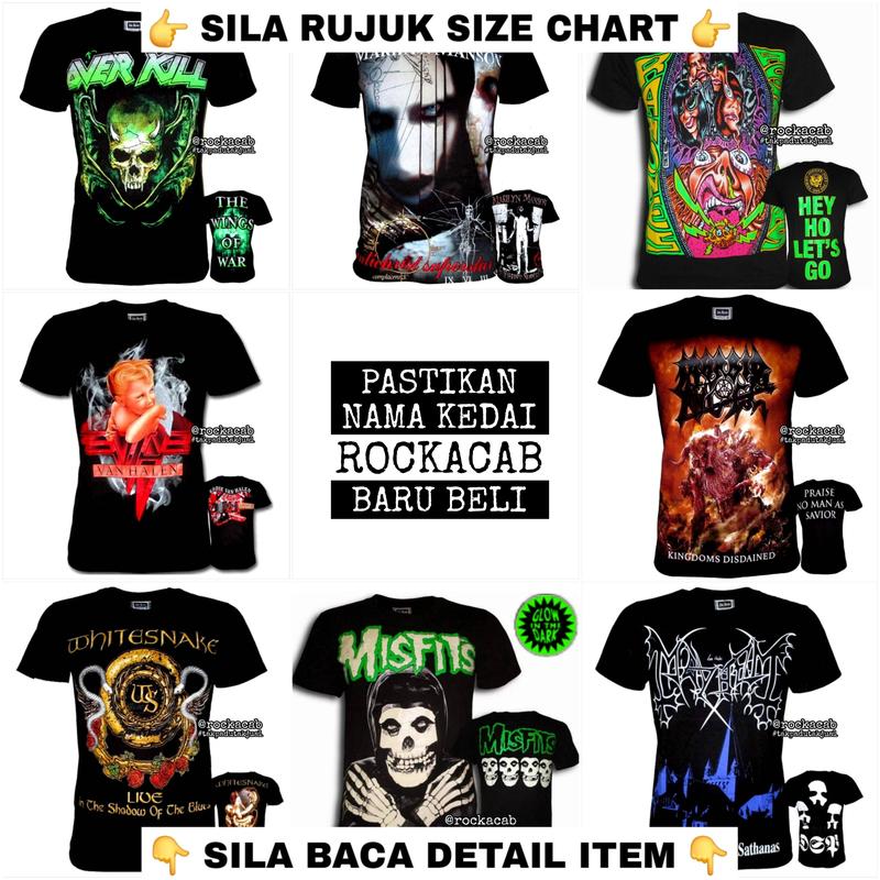 (Pit 18-28) Baju Rock Metal Mix 3 Band Tshirt ROXX MAXX - TikTok Shop ...