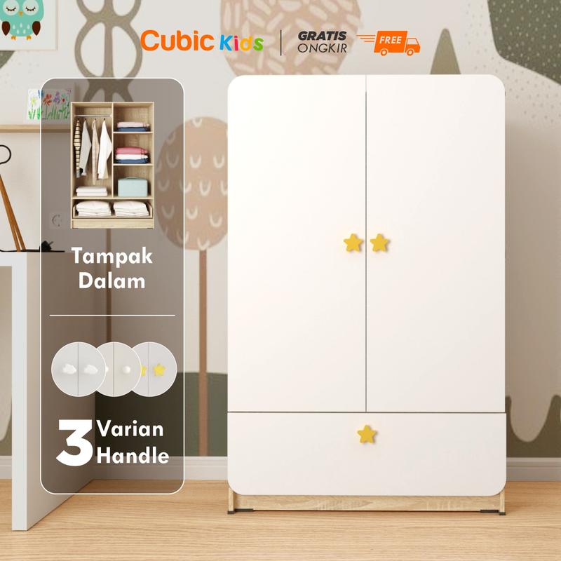 Cubic KIDS Lemari Pakaian Anak Minimalis / Almari Baju - PONYO BL 120 ...