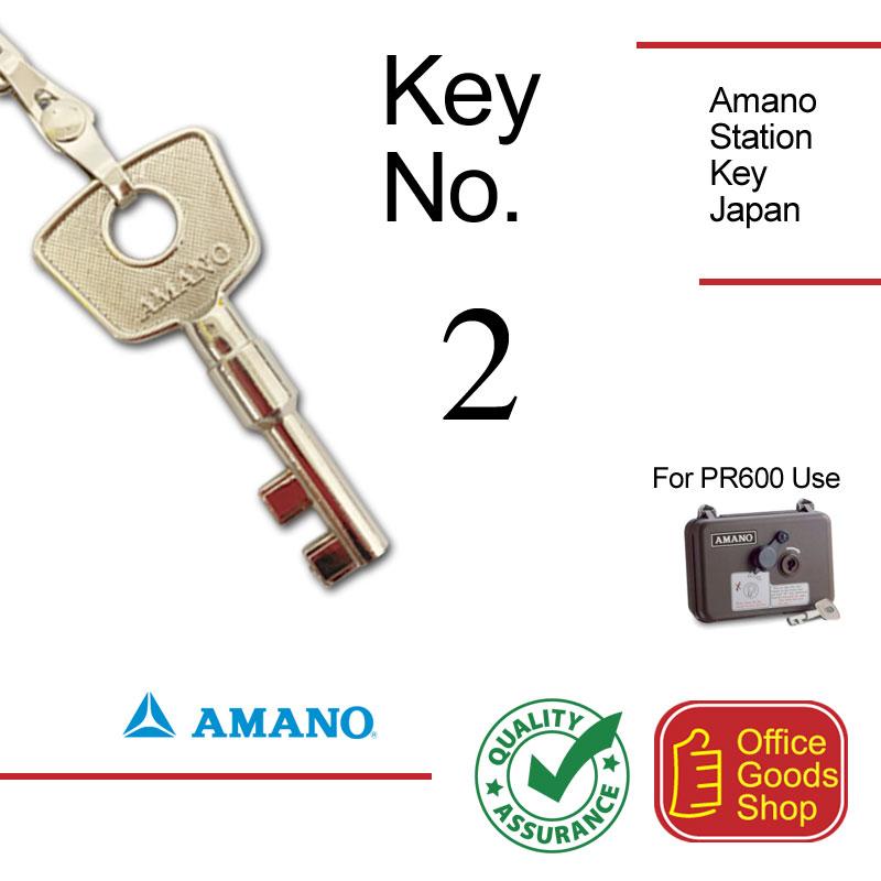 Kunci Amano PR600 Station Key Number 2 - TikTok Shop Malaysia