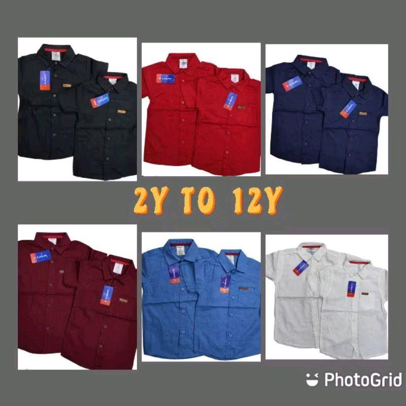 Budak Cotton Shirt Super Quality kain stretchable knak knak Lelaki ...