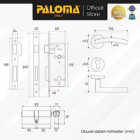 Promo PALOMA Gagang Pintu Door Handle Pintu Roses Lever Engkol Pisah ...