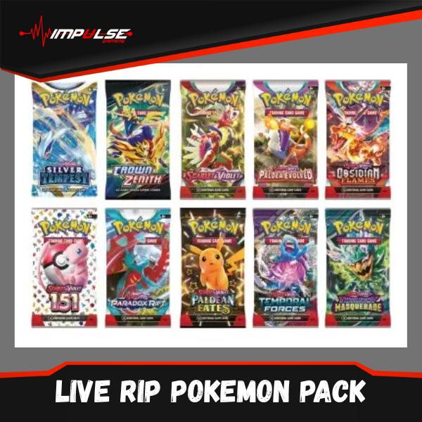 [LIVE RIP] Pokemon EN TCG: Booster Packs [Variety] - TikTok Shop Malaysia