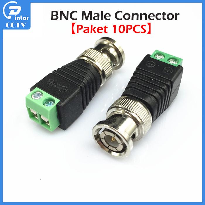 Promo 10pcs Metal Male BNC Connector Connector Plug Jack DC Adapter ...