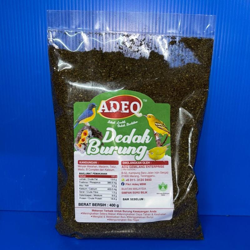 Dedak Burung ADEQ (Hijau) Sihat lentik galak berkicau - TikTok Shop ...