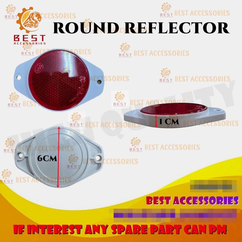 ROUND REFLECTOR SIZE 6CM HIGH QUALITY - TikTok Shop Malaysia