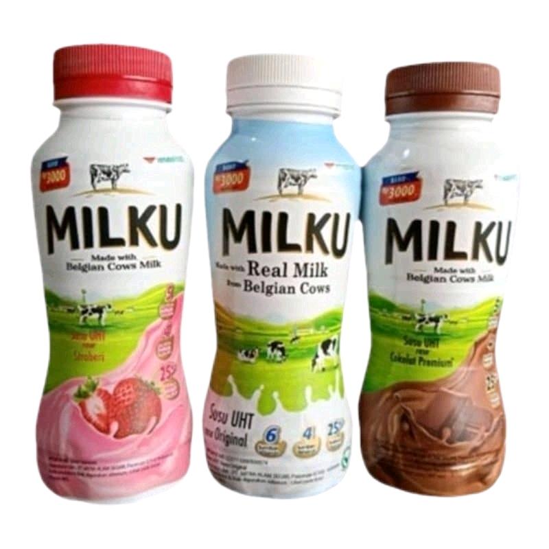 Milku Real Milk Susu UHT Berbagai Rasa 200ml - TikTok Shop Malaysia