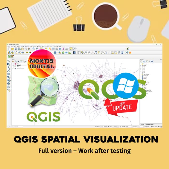 Jual QGIS 3.36.2 Full Software spatial visualization & decision making ...
