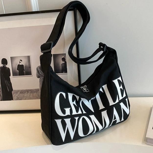 GentleWoman Printed Canvas Bag with Diagonal Straddle Shoulder - TikTok ...