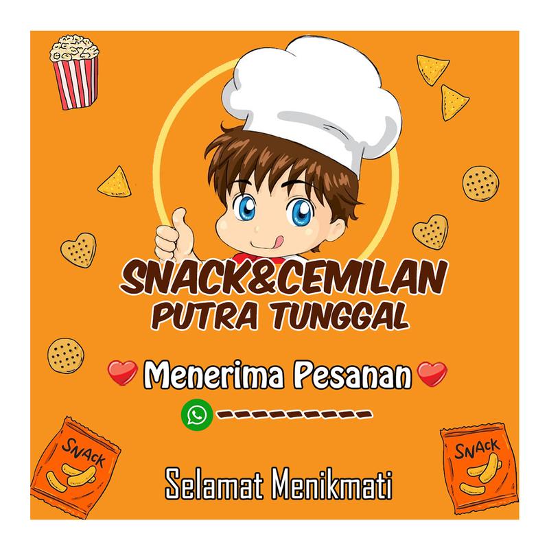 Cetak Sticker Label Kemasan Motif Putra Laki Custom Sesuai Keinginan ...