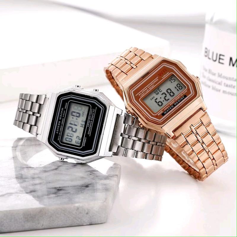 C ( C75 ) JAM TANGAN KREPYAK DIGITAL DEWASA BENTUK KOTAK - Shop | Tokopedia