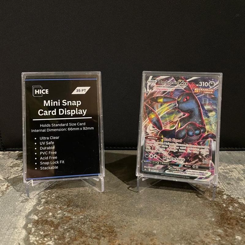 HICE Mini Snap Acrylic Card Holder Case & Stand Pokemon Photocard ...