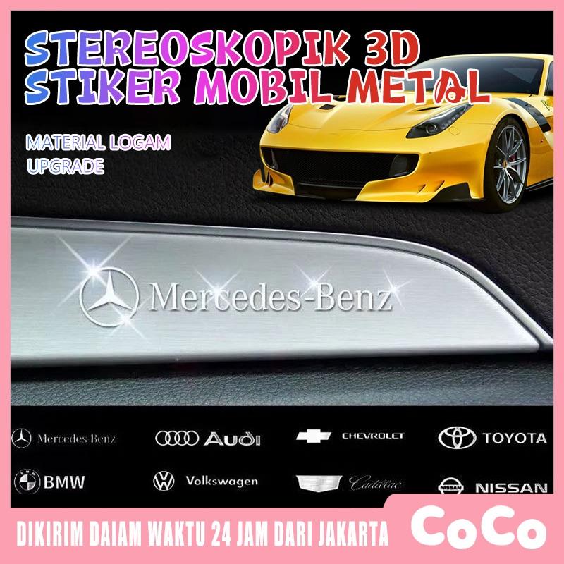 【10PCS】Stiker Mobil Logam Logo 3D Stiker Eksterior Toyota Stiker - Shop ...