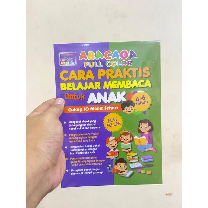Buku Abacaga - Cara Praktis Belajar Membaca Untuk Anak 4-6th - Shop ...