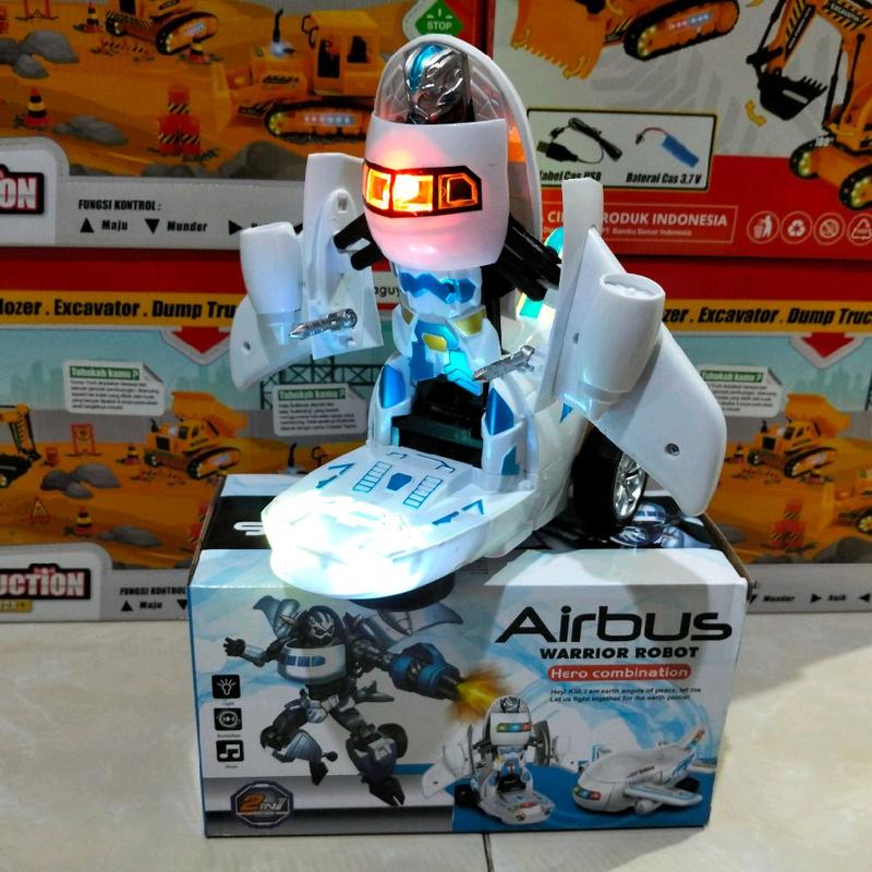 Mainan pesawat bisa jadi robot-pesawat Airbus bisa jalan ada suara dan ...