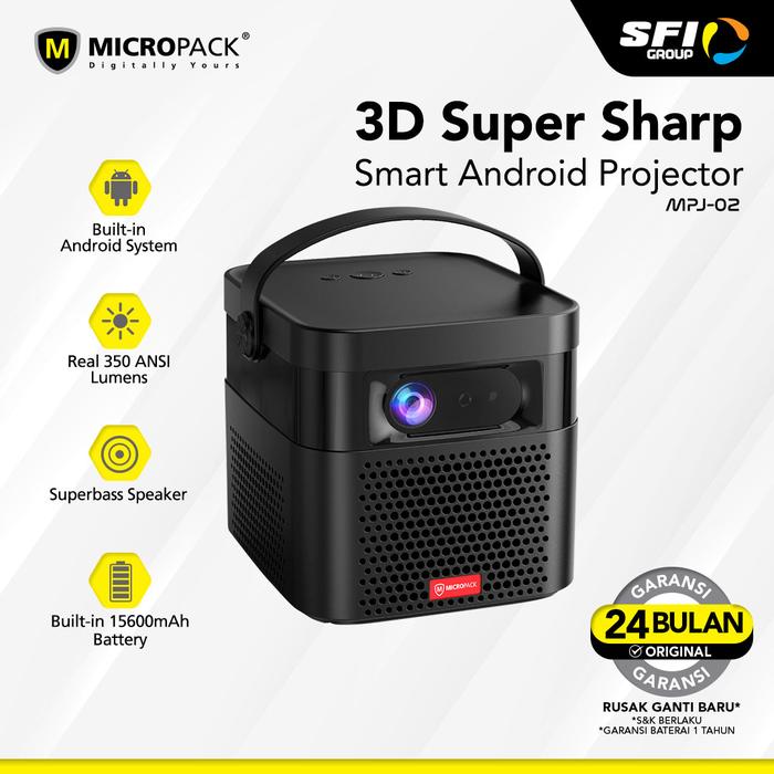 Promo Micropack Smart Android Portable Projector - Include Battery ...