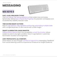 Promo Logitech MX Keys S Wireless Silent Keyboard Bluetooth Multi ...