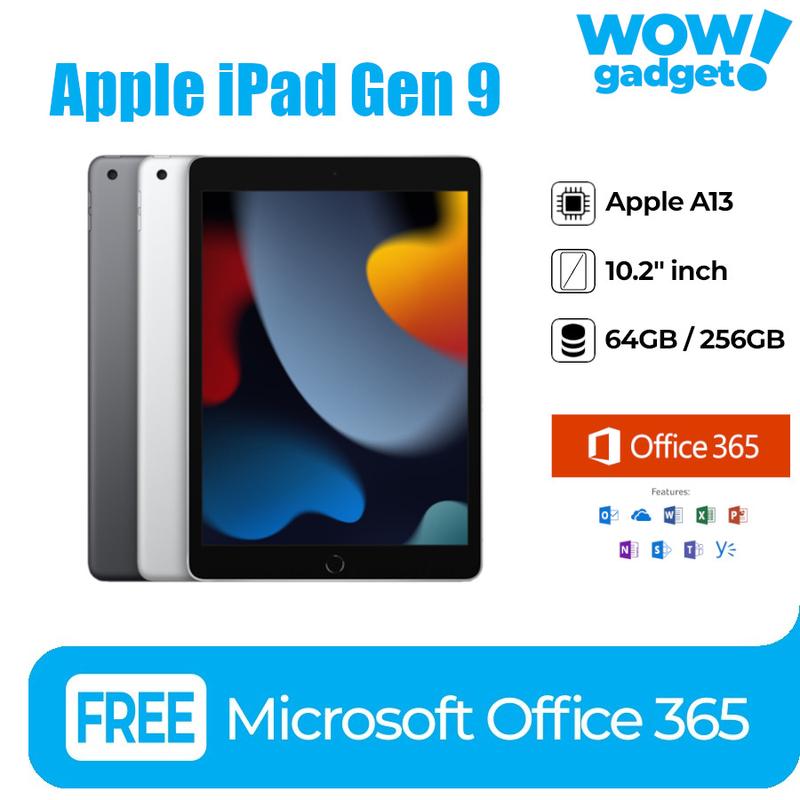Apple iPad Gen 9 64GB 256GB 2021 Wifi Only 10.2 inch Silver Space - Shop | Tokopedia