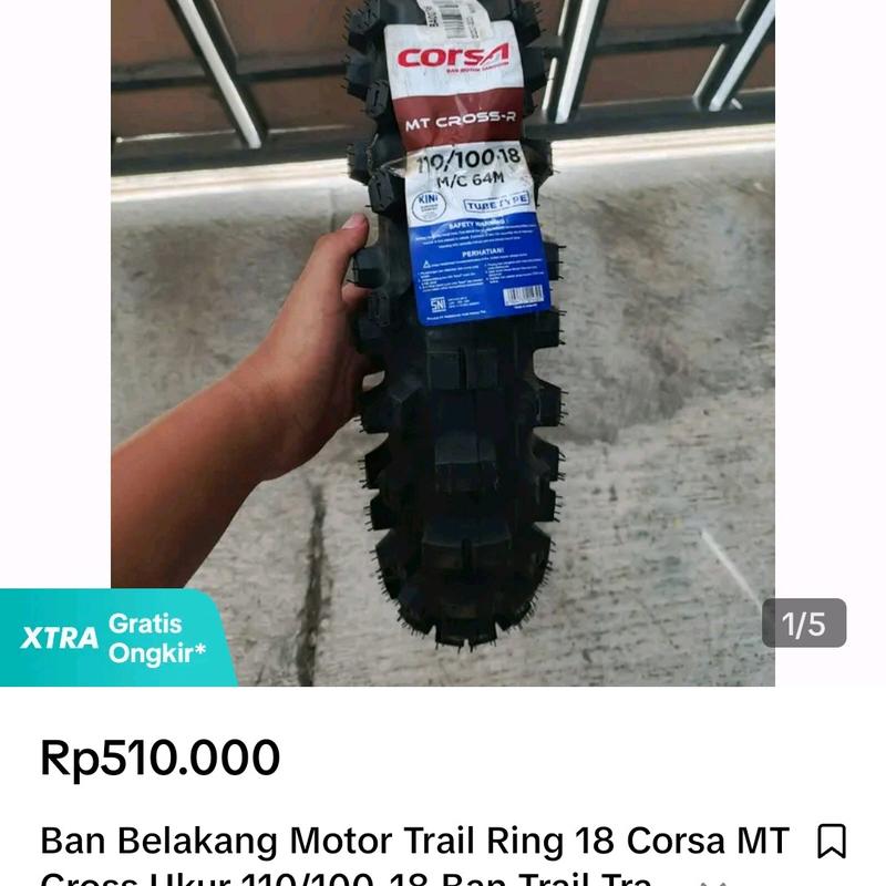 ban corsa mt kross 110/100-18 Ban trail trabas Motorcycle - Shop ...