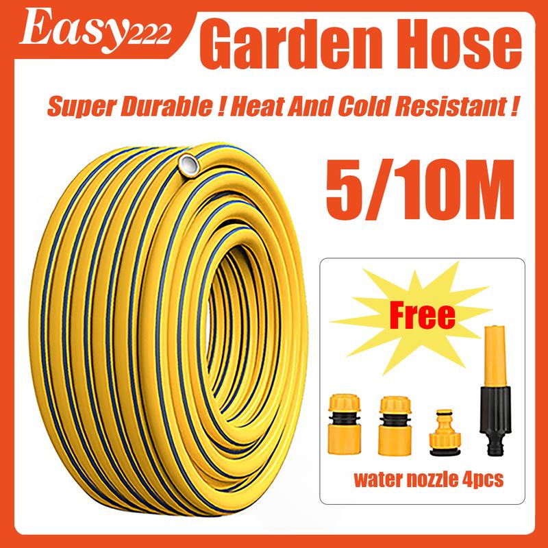 5/10M Garden Hose Flexible Water Hose PVC With Hose Nozzle For - TikTok ...