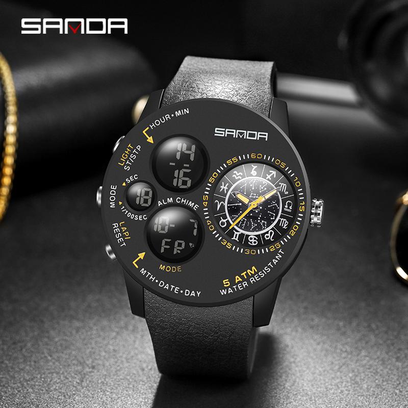 Jam Tangan Sukan Lelaki, AW24 SANDA 6036, Papan Tanda Buruj Bertuah ...