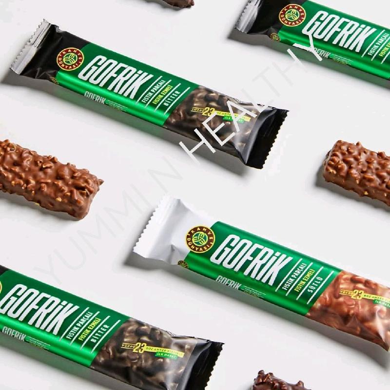 GOFRIK PREMIUM MILK CHOCOLATE WITH PISTACHIO LONG BAR 24G. COKLAT ...