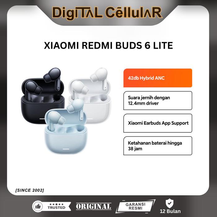 Promo (DCG) XIAOMI REDMI BUDS 6 LITE | BUDS 6 PLAY | BUDS 6 ACTIVE ...