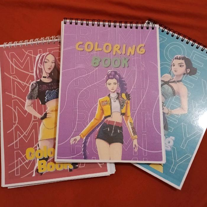 Jual A5 20 Hal Mira Zoey Rumi Huntrix Kpop Demon Hunter Coloring Book ...