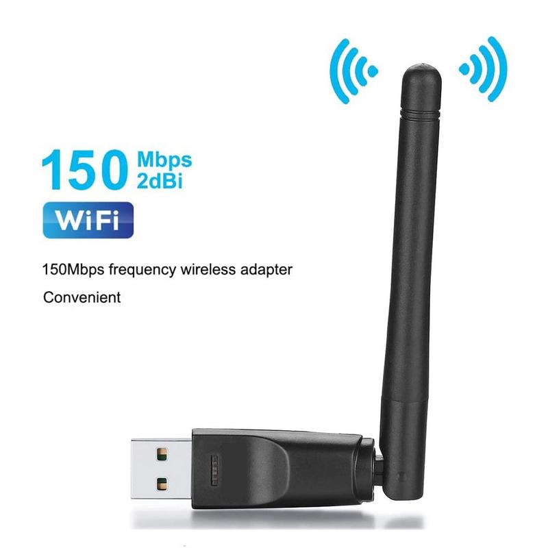 Penyesuai WiFi Wayarles, UW07, 300Mbps, Kad Rangkaian, Mini USB ...